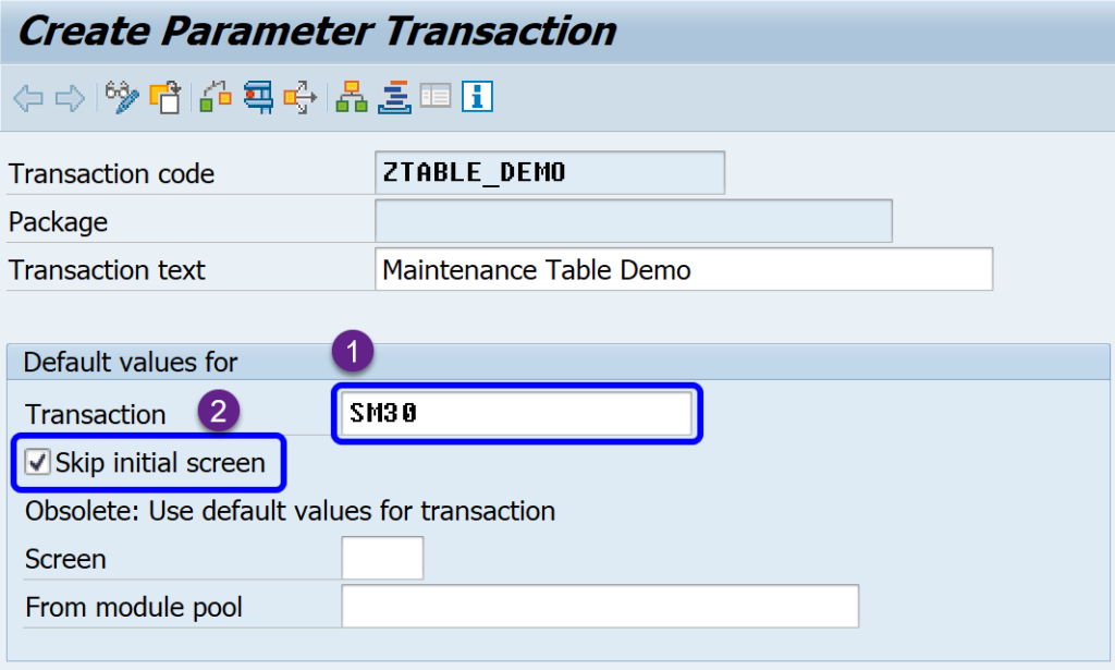 Create T-Code for Maintenance Table (SM30). – ABAPMEMO.COM