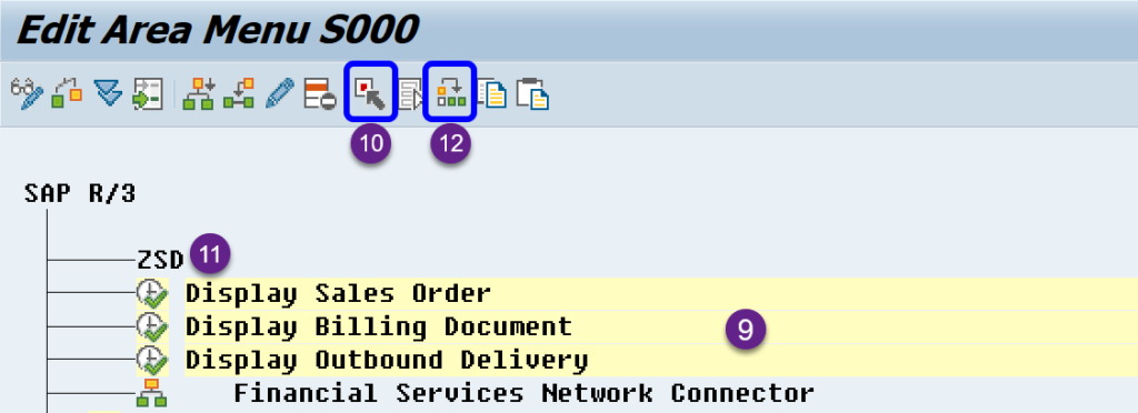Creating New Customized SAP Menu (Area Menu). – ABAPMEMO.COM