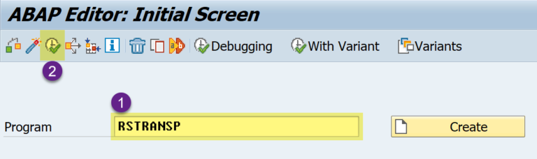 How to Transport Program Variant. – ABAPMEMO.COM
