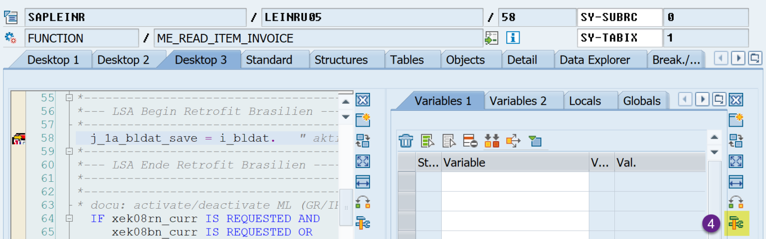 Saving Test Data For Function Module During Debugging Abapmemocom 1797