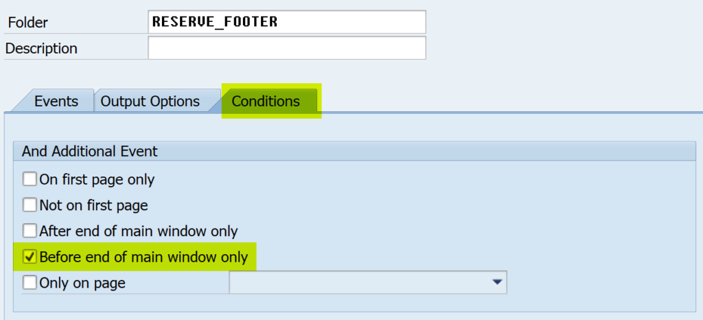 Reserve Smartforms Footer [Just 1 PAGE] – ABAPMEMO.COM
