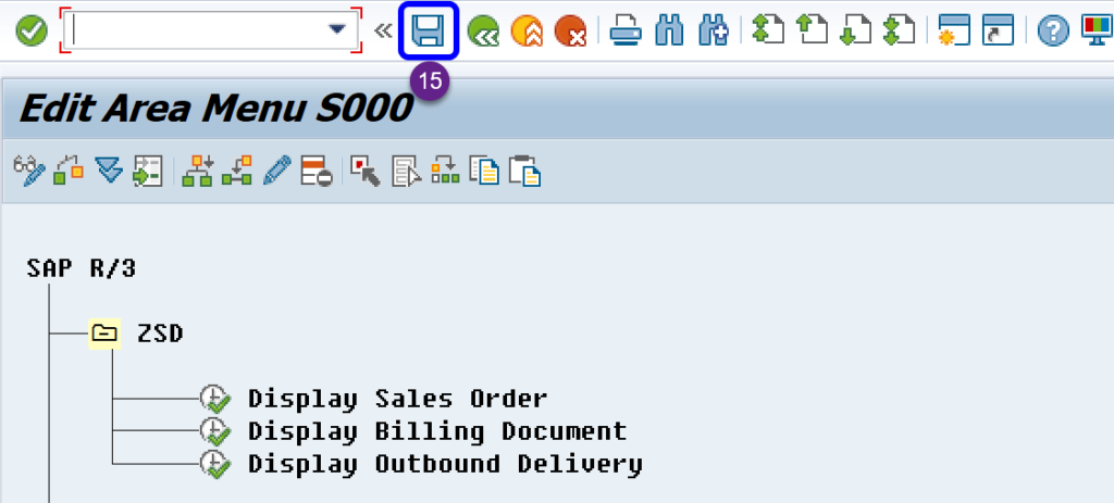 Creating New Customized SAP Menu (Area Menu). – ABAPMEMO.COM