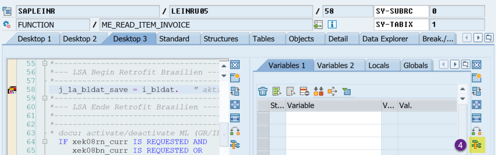 Saving Test Data for Function Module during Debugging. – ABAPMEMO.COM