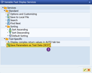 Saving Test Data for Function Module during Debugging. – ABAPMEMO.COM