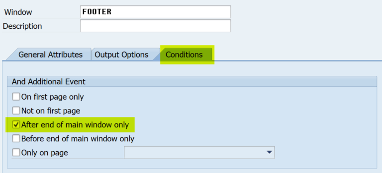 Reserve Smartforms Footer [Just 1 PAGE] – ABAPMEMO.COM